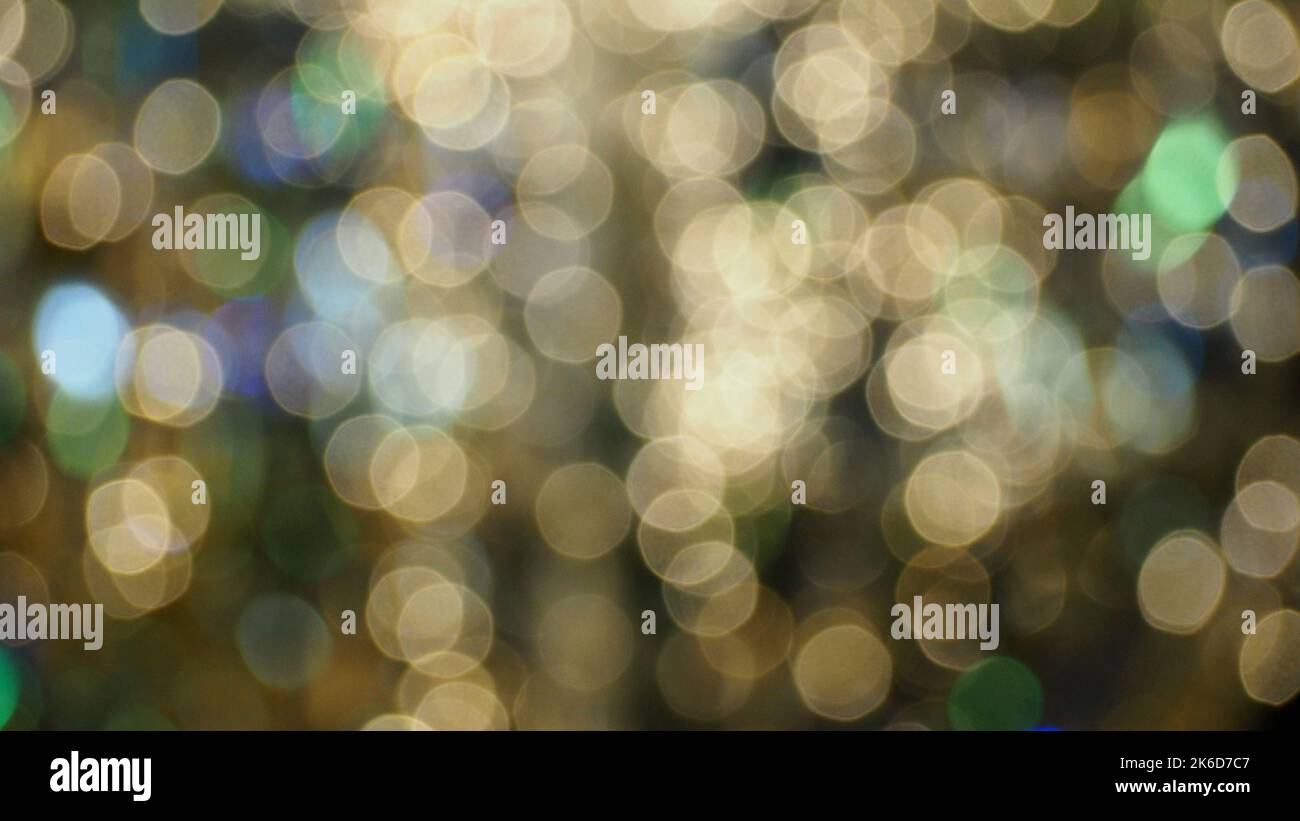 Colorful blurred bokeh lights in the night time Stock Photo - Alamy