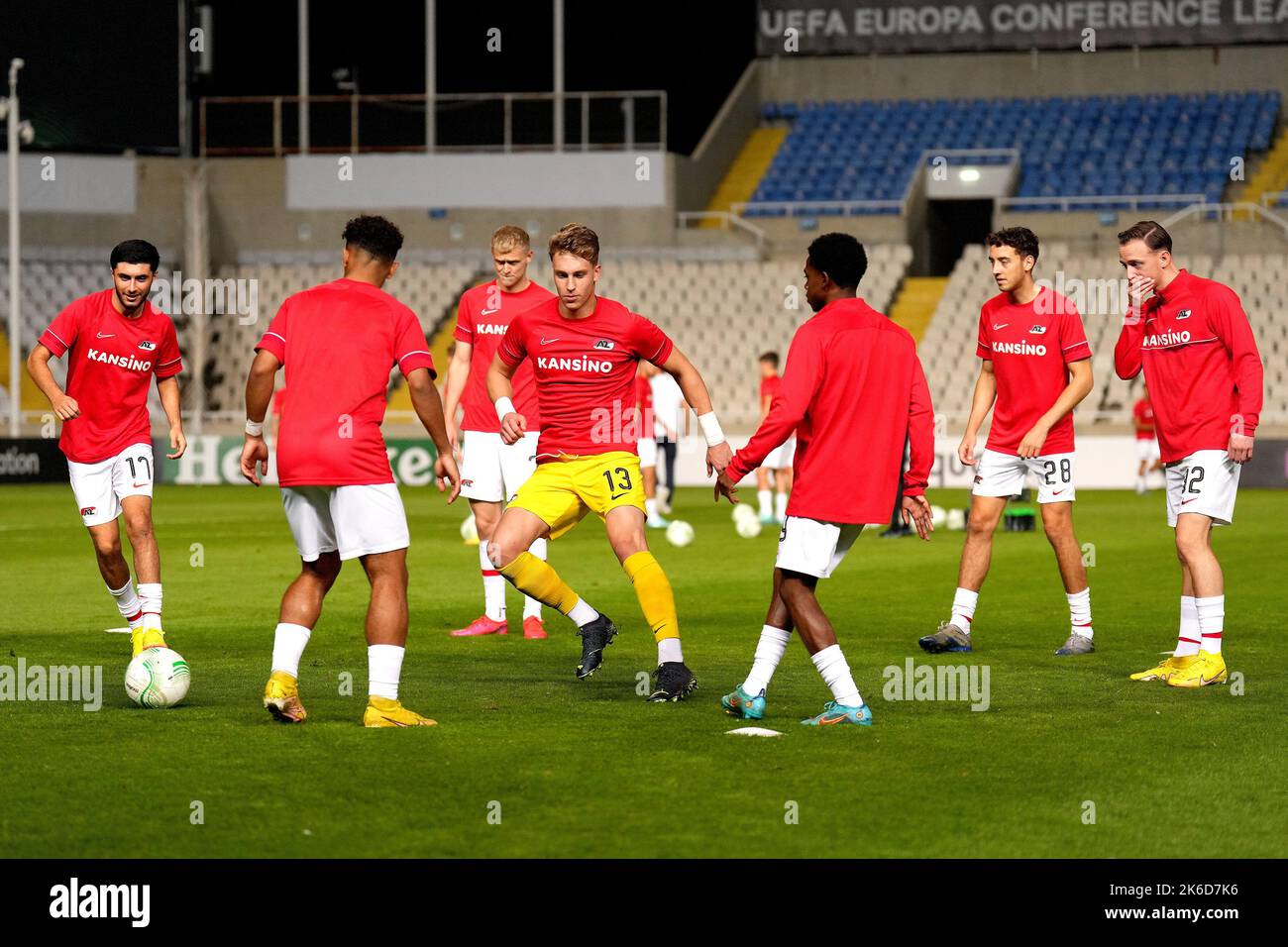 LIMASSOL - AZ Alkmaar players ahead of the UEFA Conference League Group ...