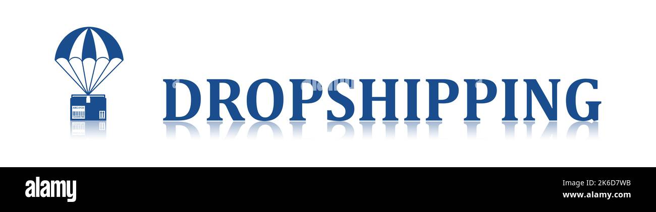 Illustration of a dropshipping concept Stock Photo - Alamy