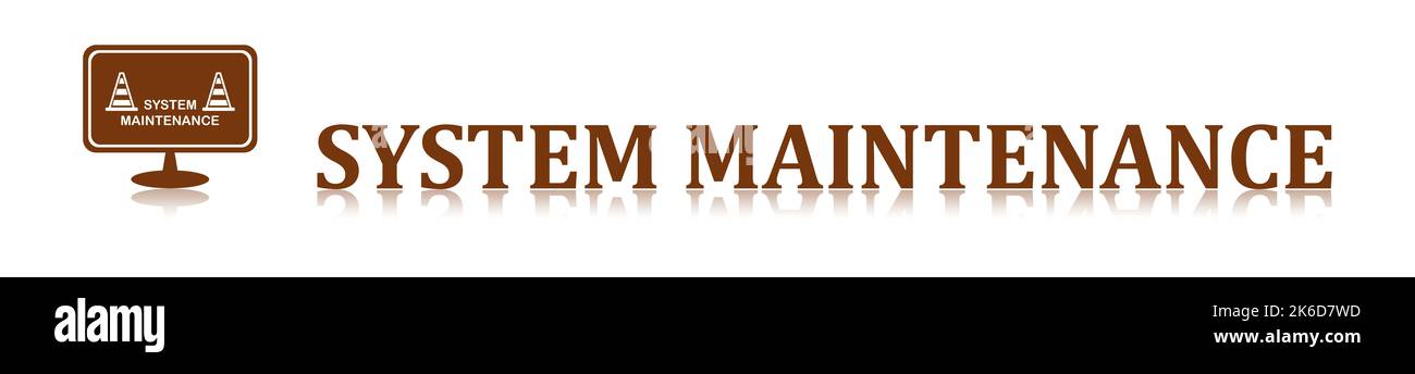 Illustration of a system maintenance concept Stock Photo - Alamy