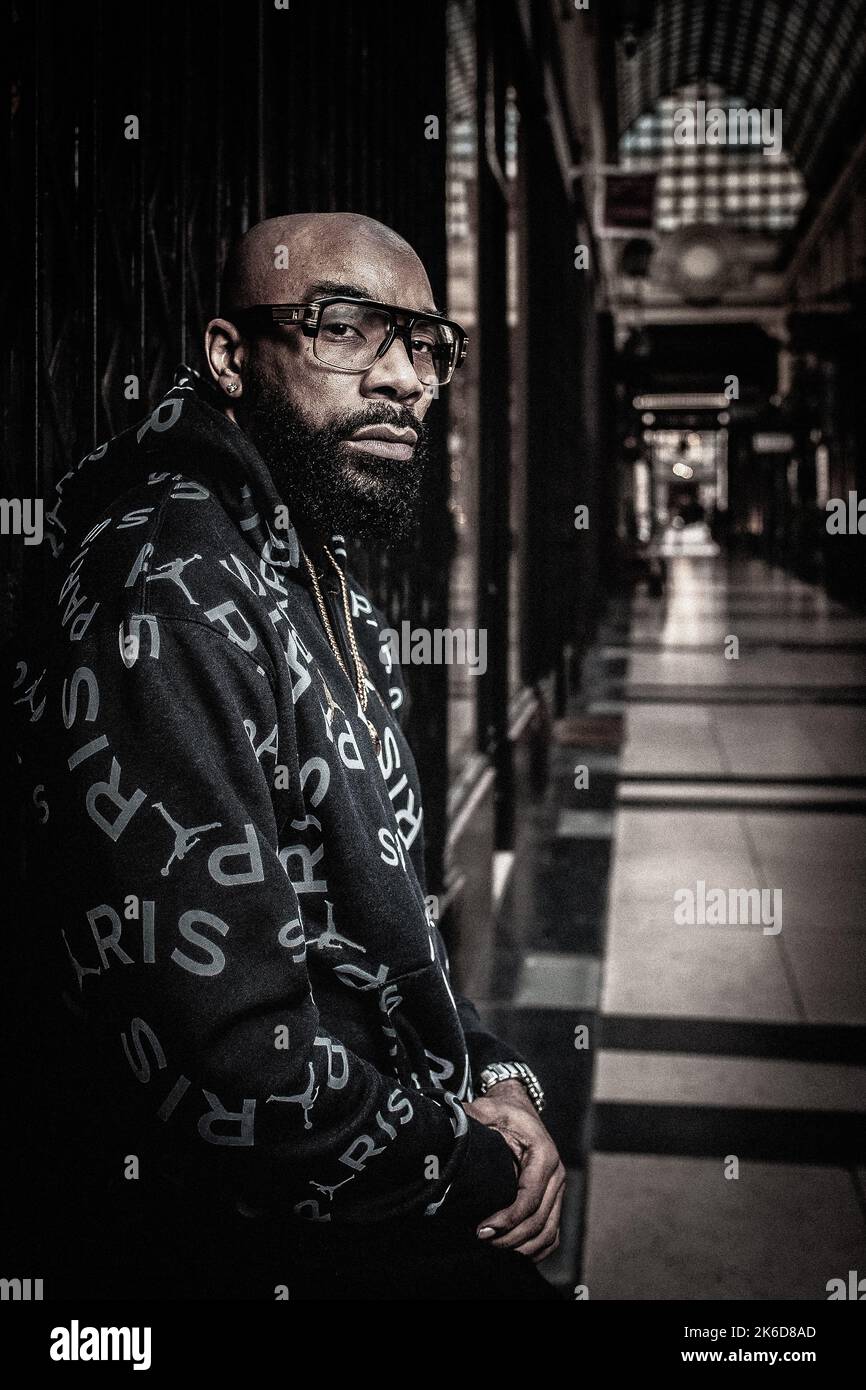 Paris, France, February 23, 2021. French rap singer Busta Flex poses ...