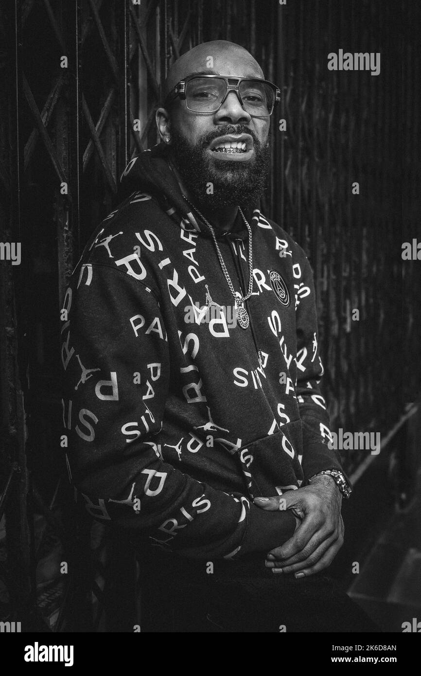 Paris, France, February 23, 2021. French rap singer Busta Flex poses ...