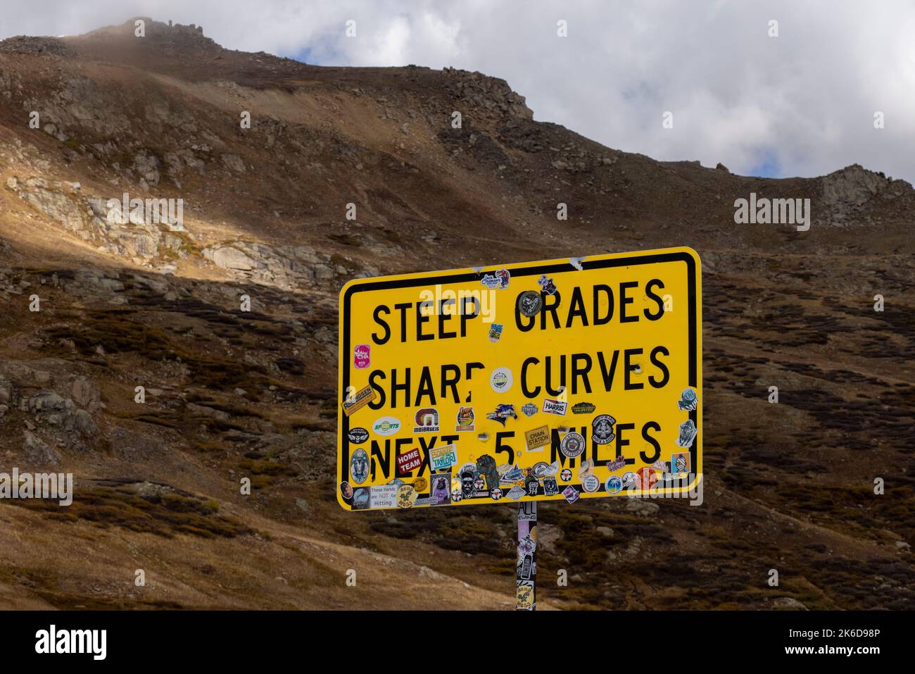 Independence pass on the Continental Divide in the Sawatch Range of the ...