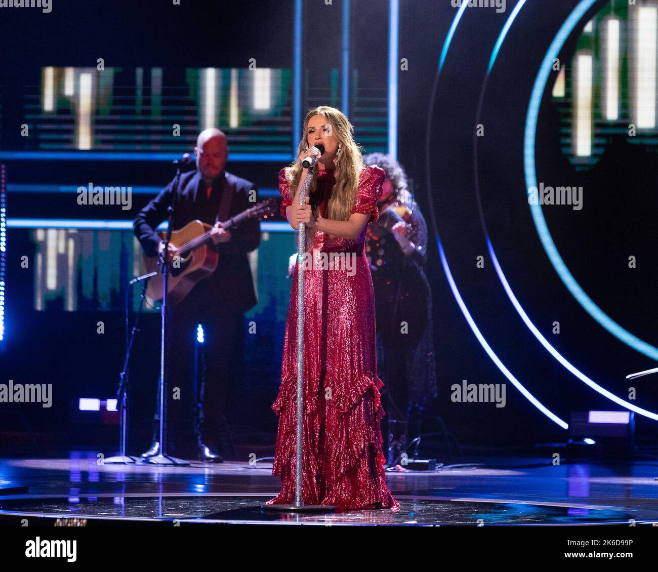 Carly Pearce performs on stage at the CMT Artists of the Year at ...
