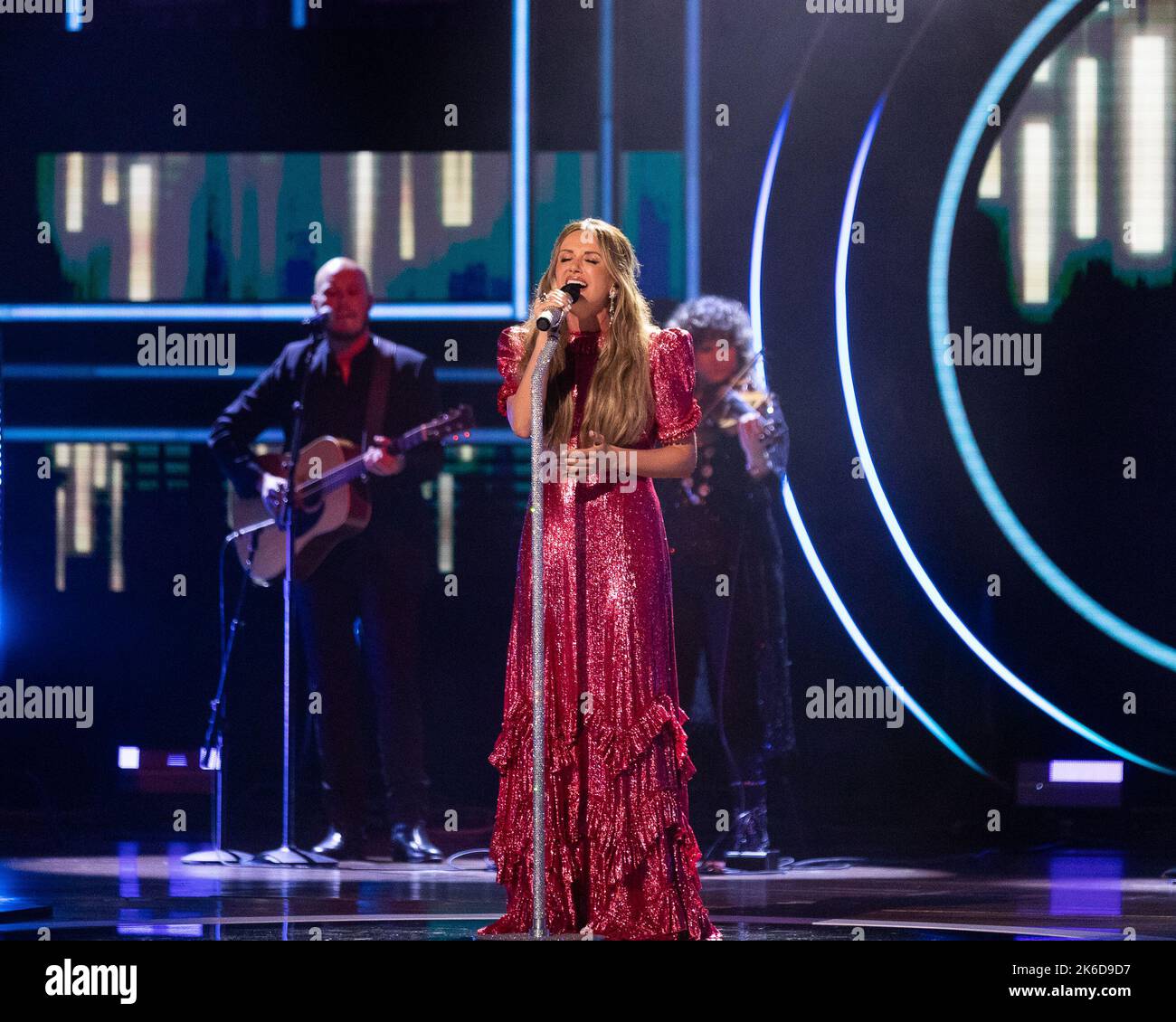 Carly Pearce performs on stage at the CMT Artists of the Year at ...