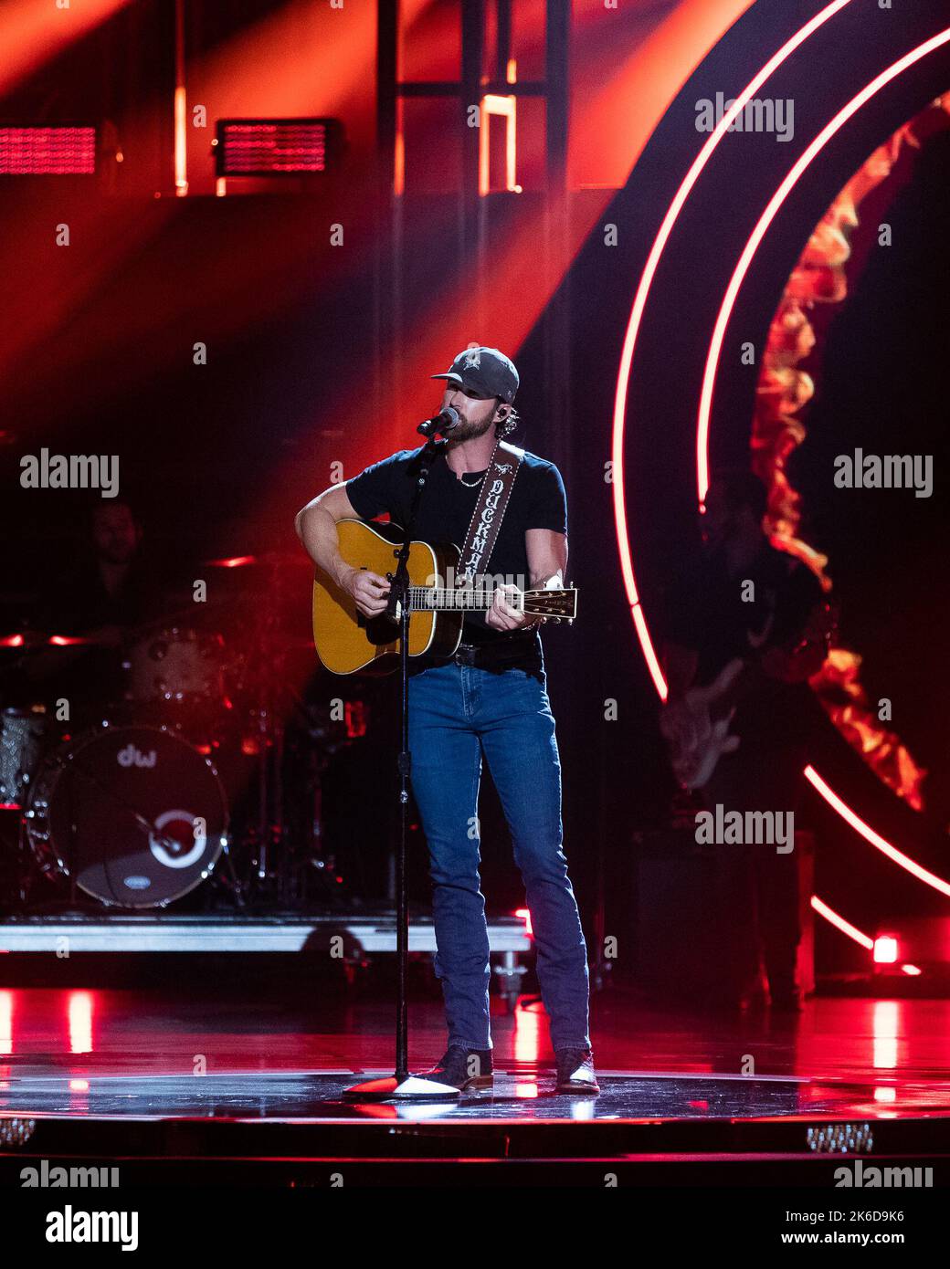 Riley Green performs on stage at the CMT Artists of the Year at ...