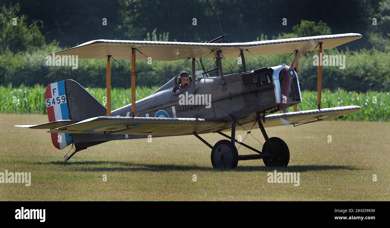 Relica Britis0h WW1 SE5a fighter at East Kirkby air show. Lincolnshire ...