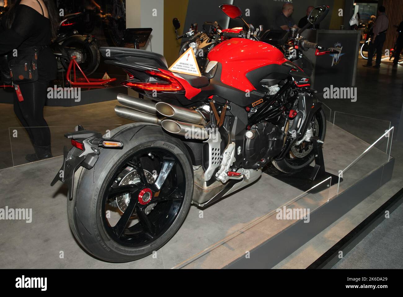 ISTANBUL, TURKEY - APRIL 23, 2022: Agusta motorcycle on display at ...