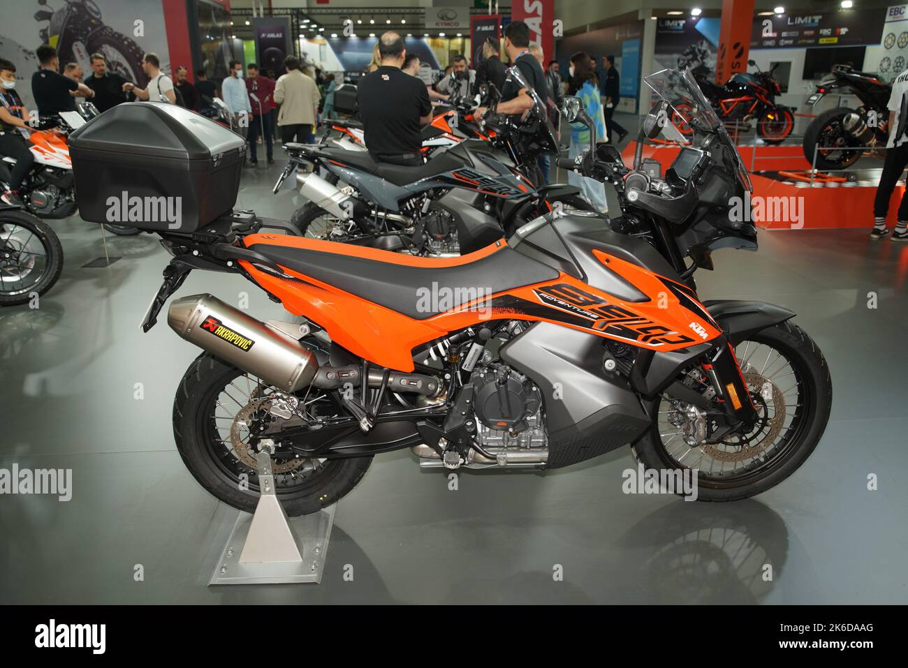 ISTANBUL, TURKEY - APRIL 23, 2022: KTM motorcycle on display at ...