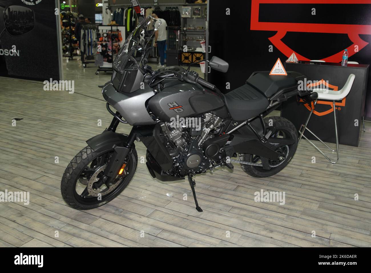 ISTANBUL, TURKEY - APRIL 23, 2022: Harley Davidson motorcycle on ...