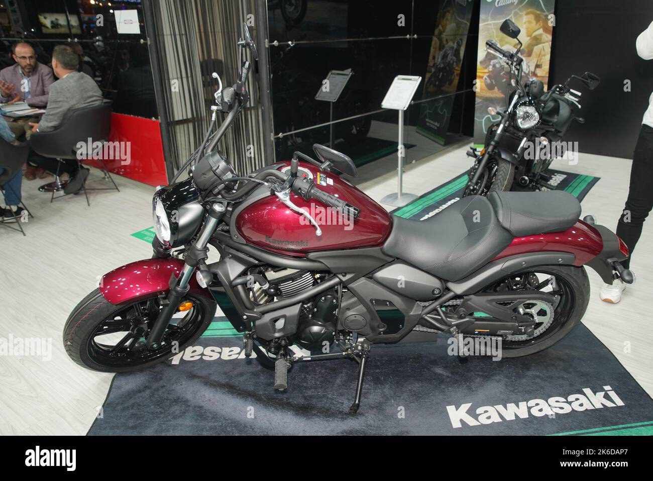 ISTANBUL, TURKEY - APRIL 23, 2022: Kawasaki motorcycle on display at ...