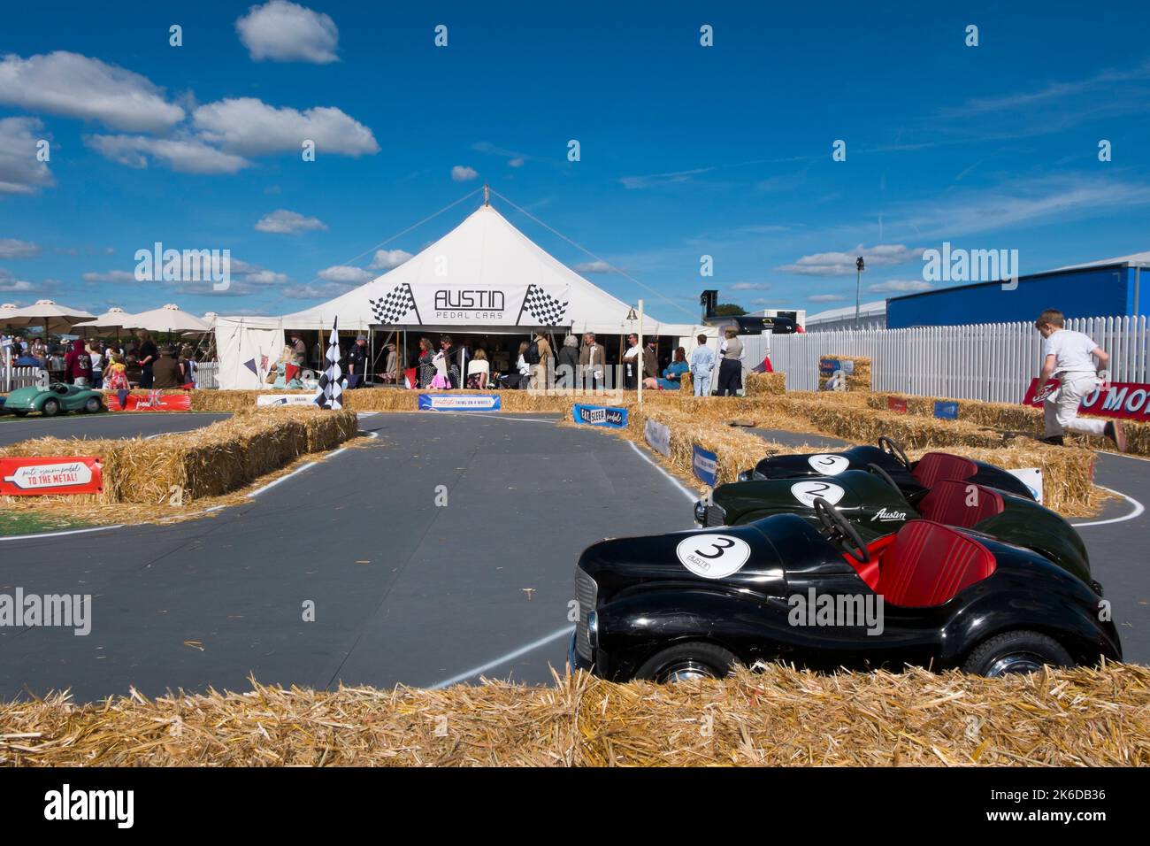 The small circuit made out of hay bales for the Austin J40 pedal cars ...