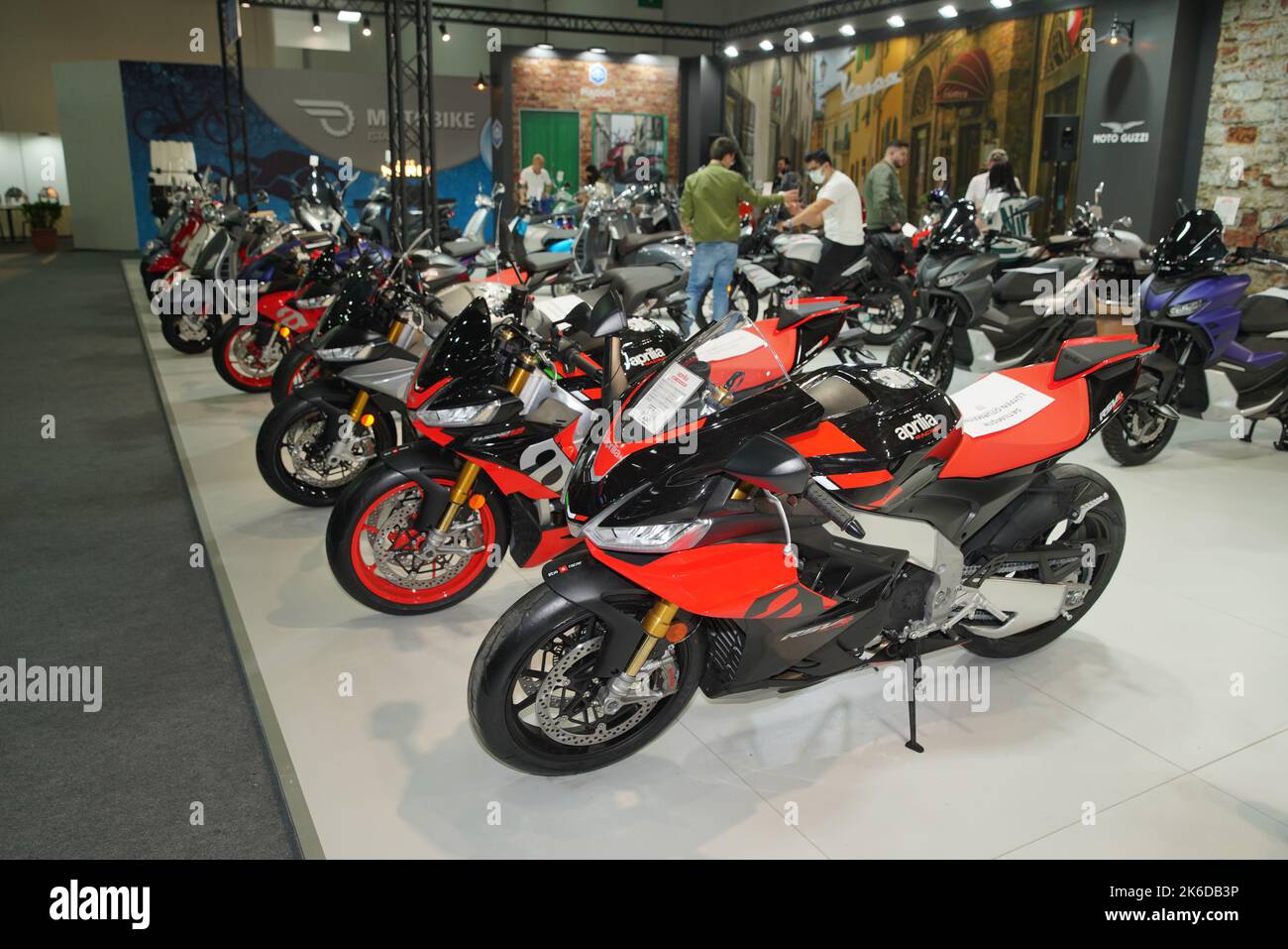 ISTANBUL, TURKEY - APRIL 23, 2022: Motorcycles on display at Motobike ...