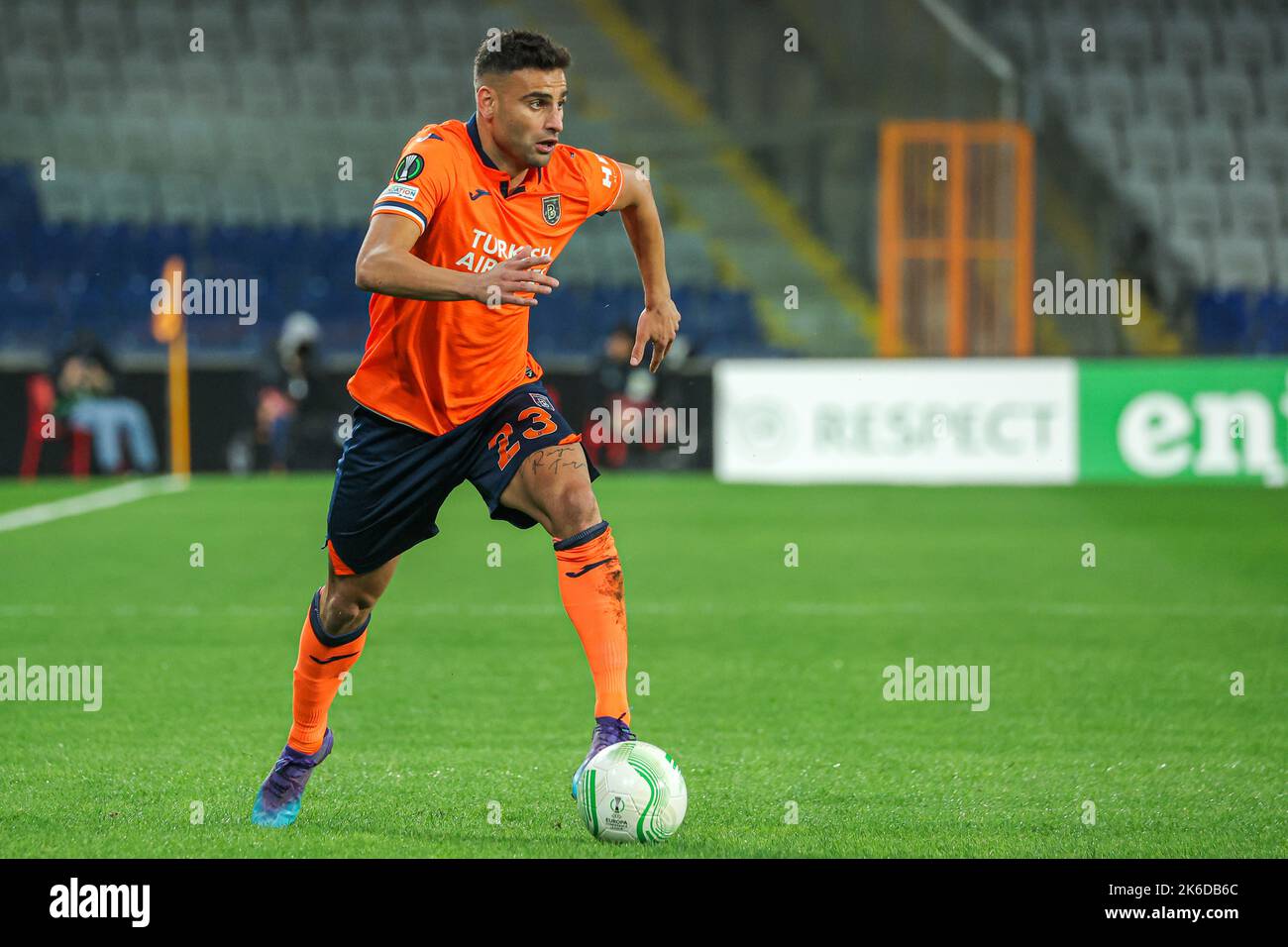 ISTANBUL, TURKIYE - OCTOBER 13: Deniz Turunc of Basaksehir FK during ...