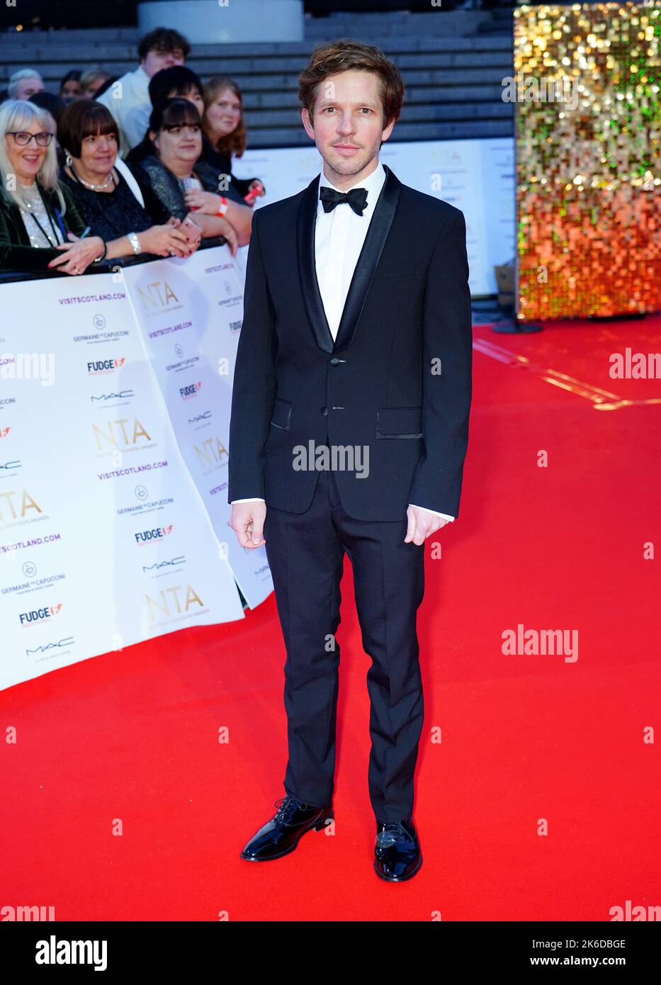 Damien Molony attending the National Television Awards 2022 held at the ...