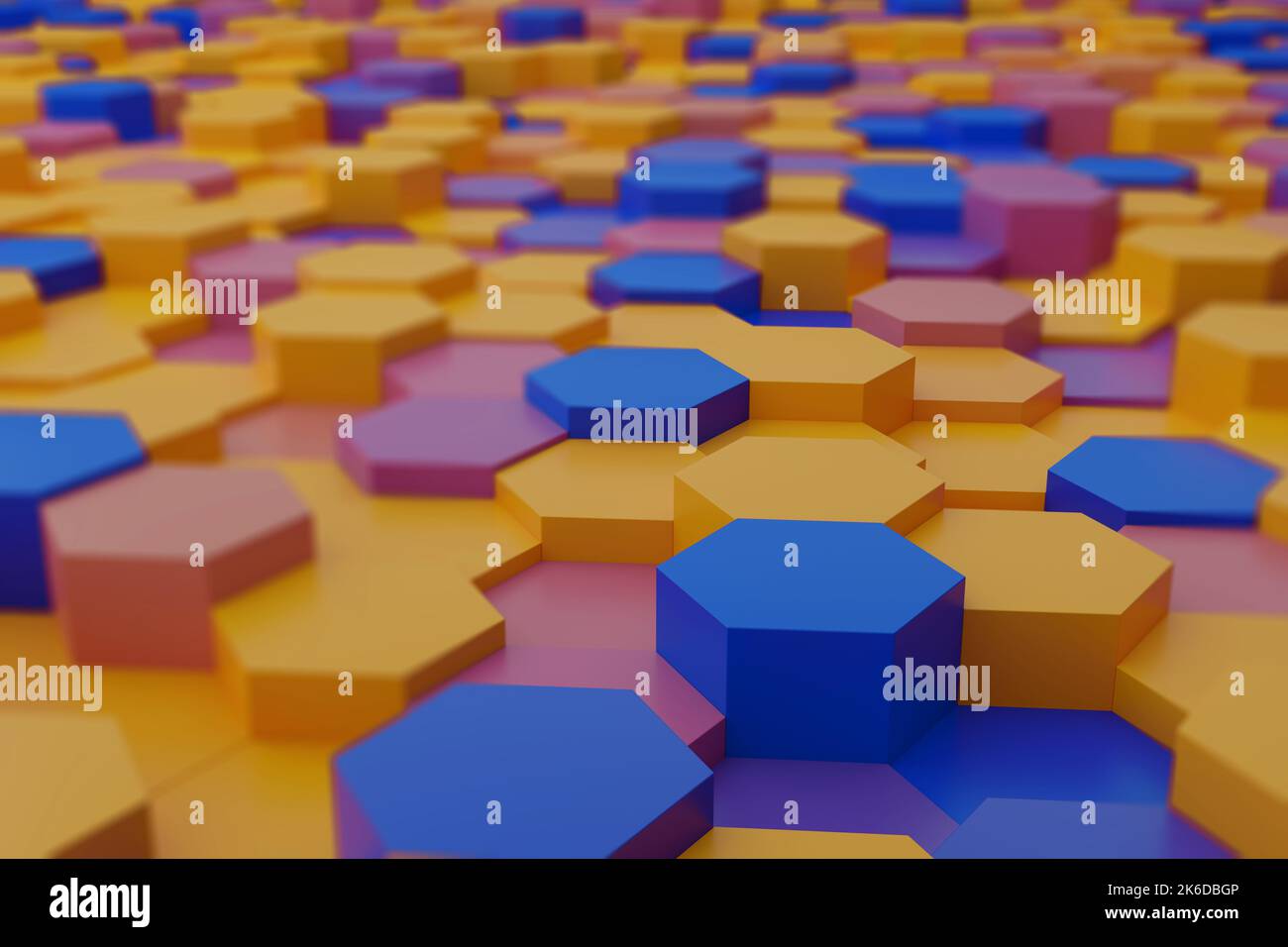 Colorful Geometric Hexagon 3D Background Pattern Texture - 3D ...