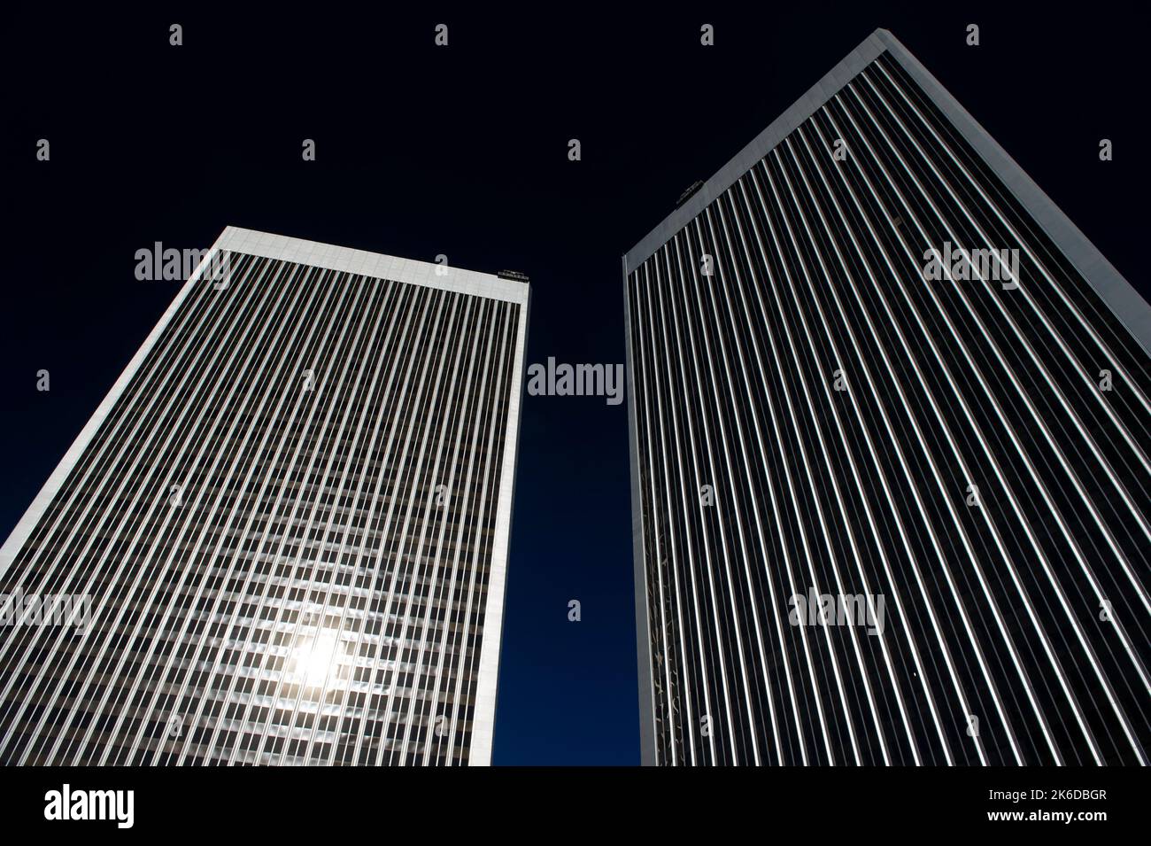 Century City LA Reflected Buildings Stock Photo - Alamy