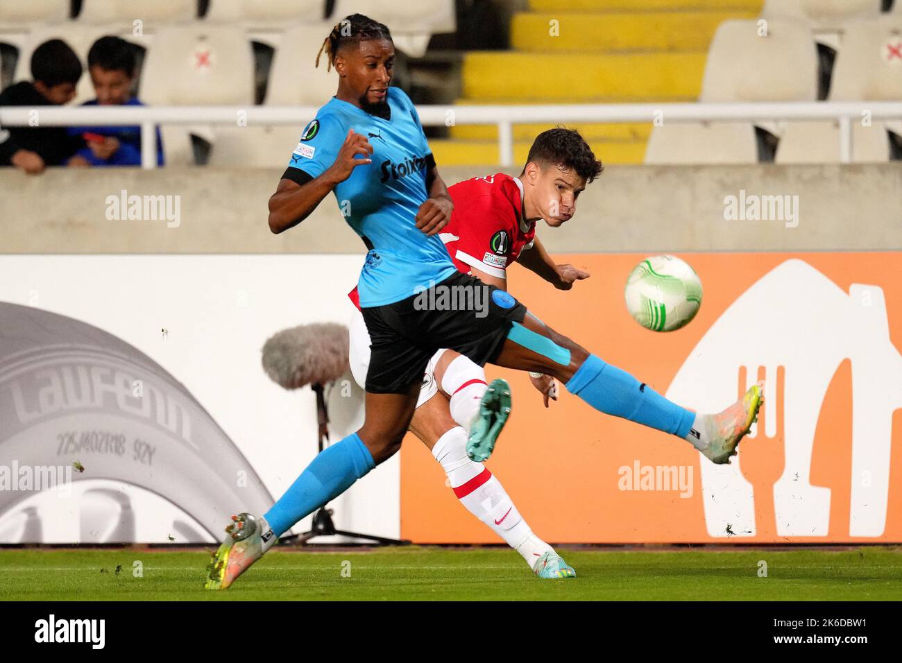LIMASSOL - (lr) Euclides Cabral of Apollon Limassol FC, Milos Kerkez of ...