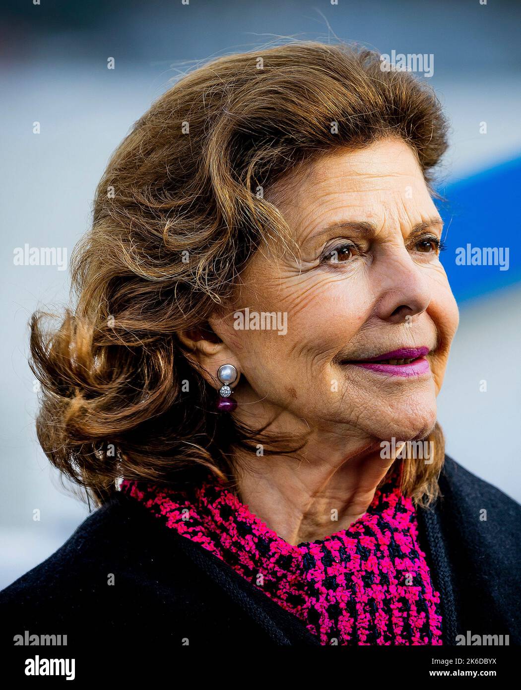 Queen Silvia of Sweden at a Cruise through the port of Goteborg, on ...