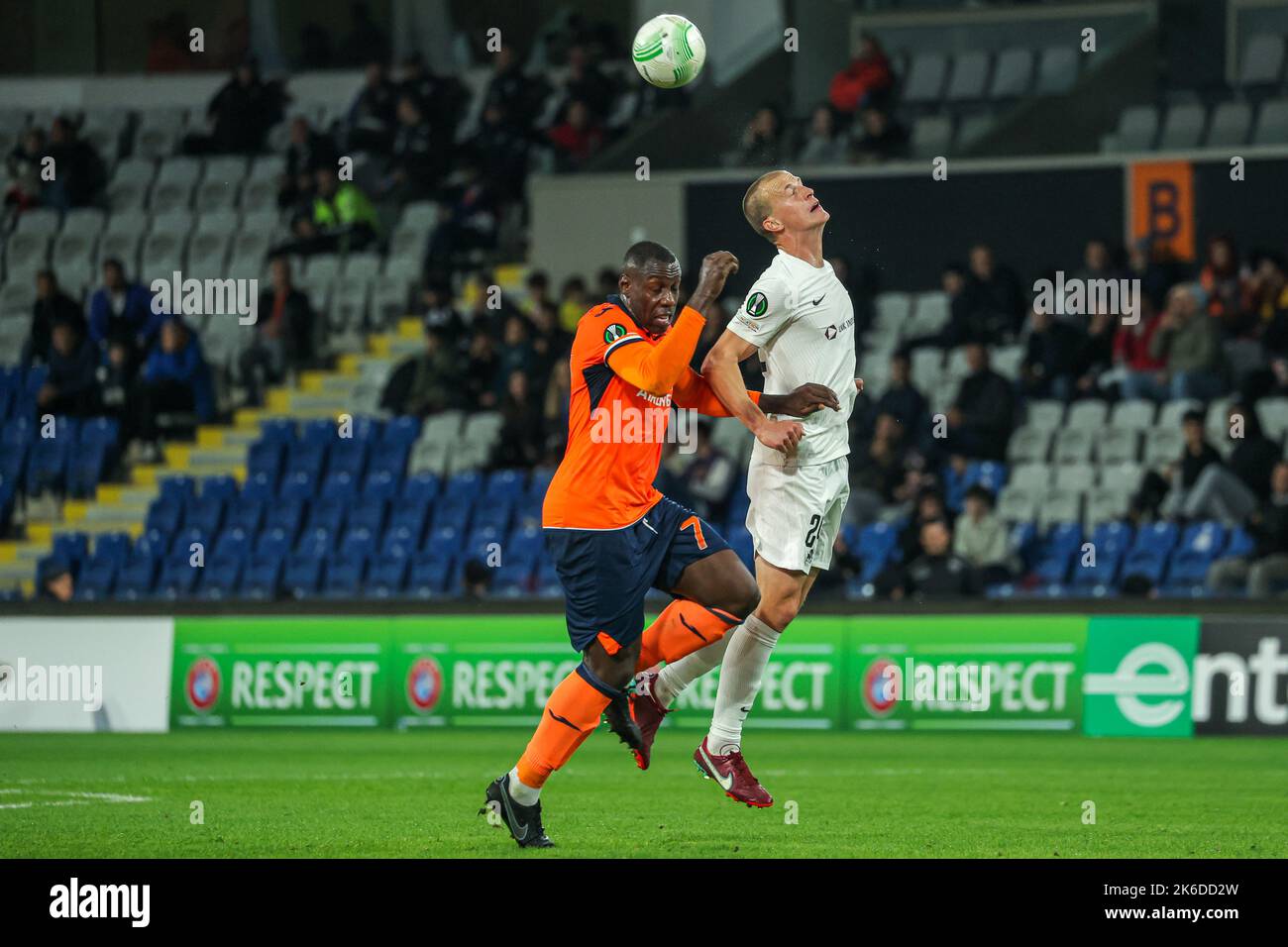 ISTANBUL, TURKIYE - OCTOBER 13: Petr Mares of RFS, Stefano Okaka of ...