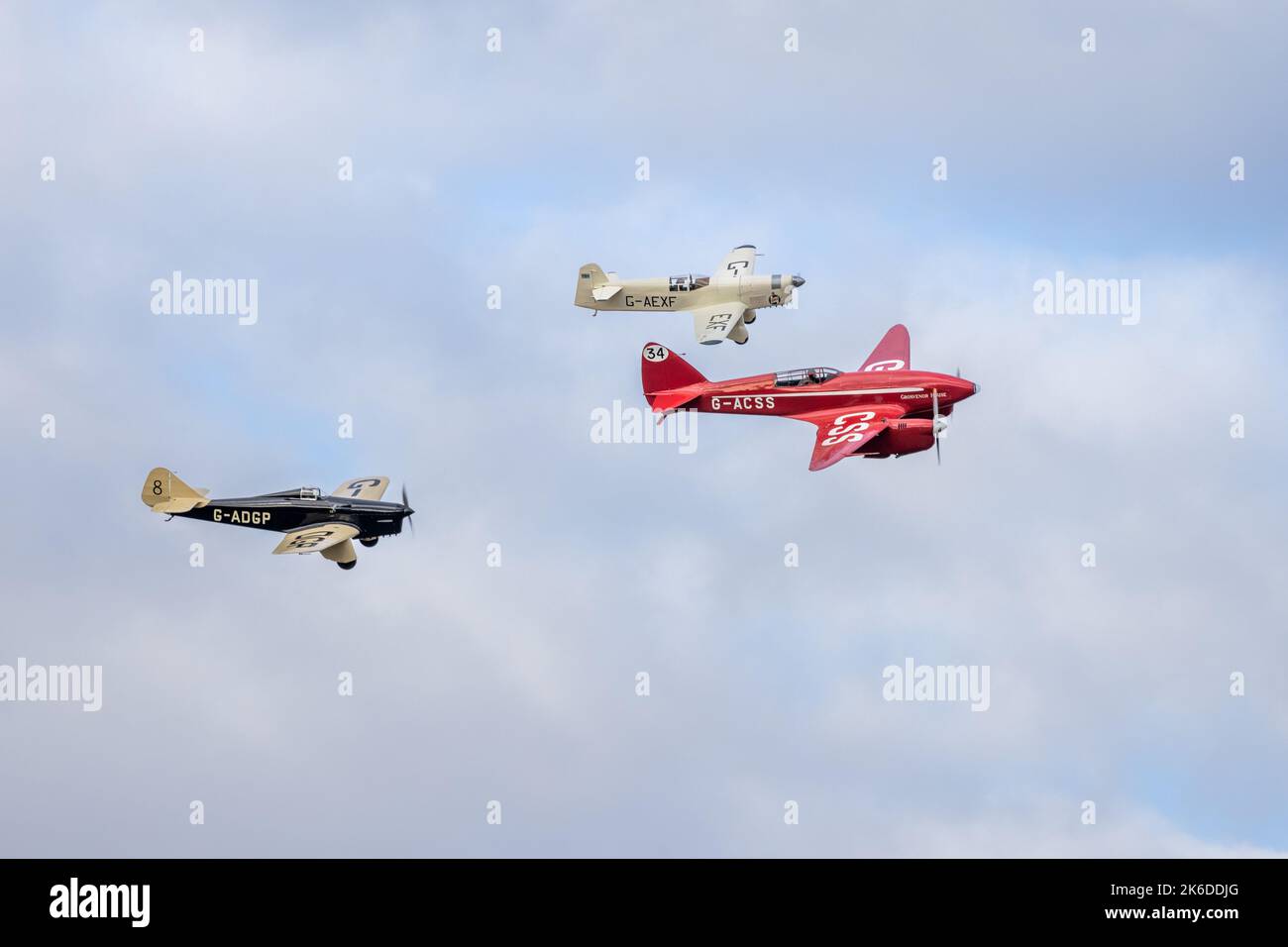 de Havilland DH.88 Comet, Percival Mew Gull & Miles Hawk Speed Six ...