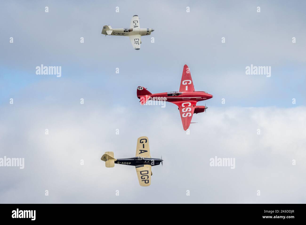 de Havilland DH.88 Comet, Percival Mew Gull & Miles Hawk Speed Six ...