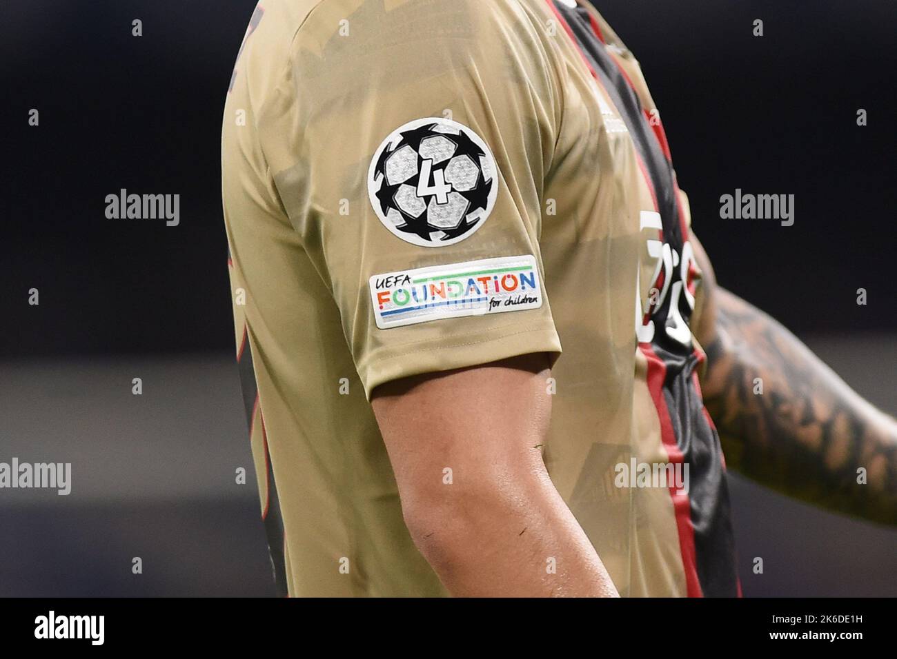 Close up of uefa champions league patch hi-res stock photography and ...