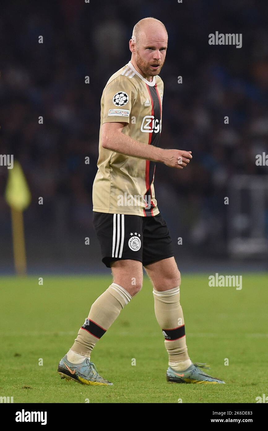 Naples, Italy. 12 Oct, 2022. Davy Klaassen of Ajax during the Uefa ...