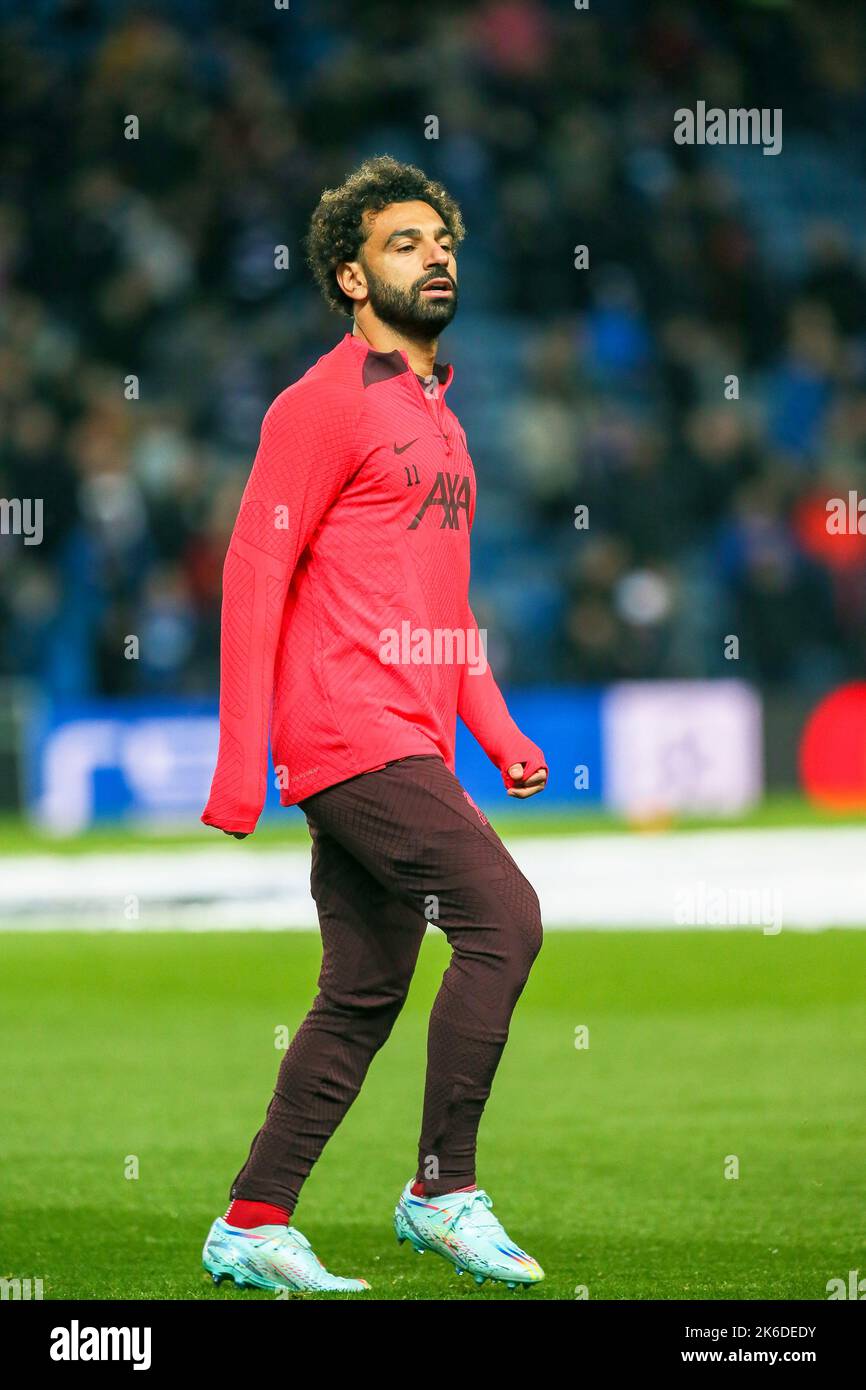 Mo Salah, Egyptian international professional football player, plays as ...