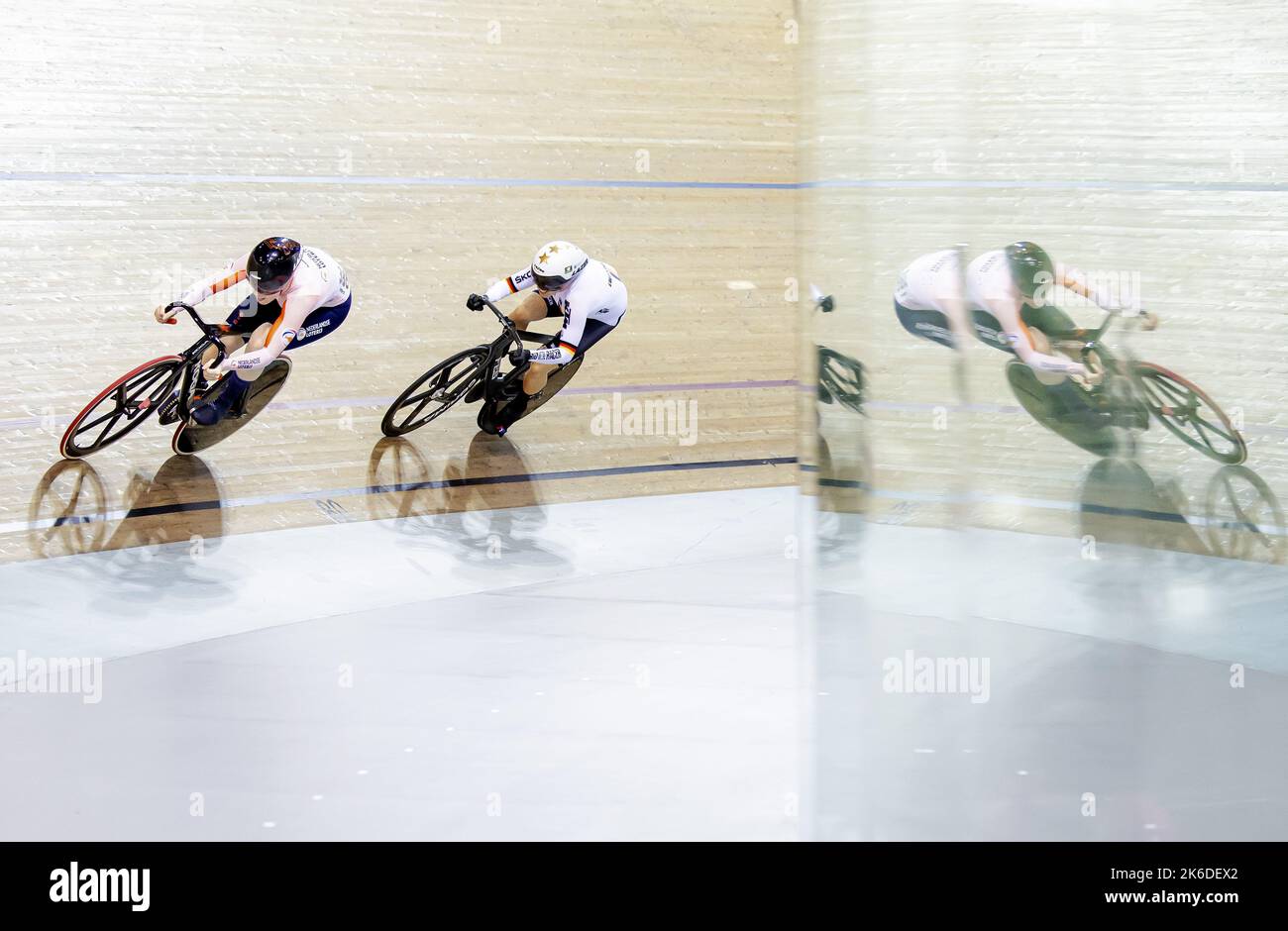 SAINT-QUENTIN-EN-YVELINES - Hetty van der Wouw in action against Emma ...