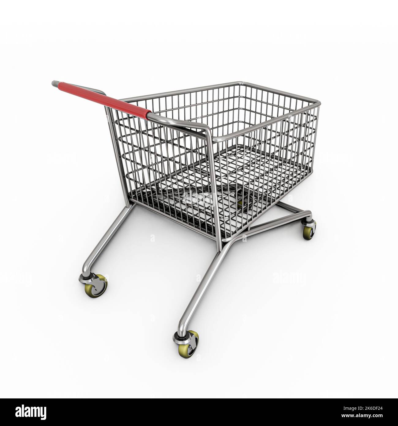 shopping kart isolated on white background 3d illustration Stock Photo ...