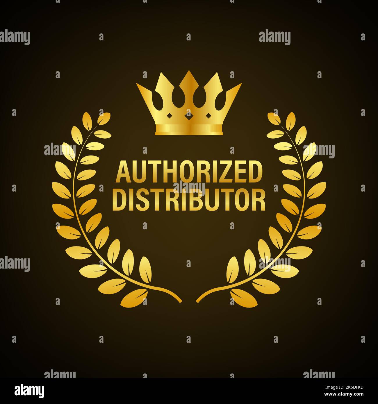 Authorized distributor label. business concept. Vector stock ...