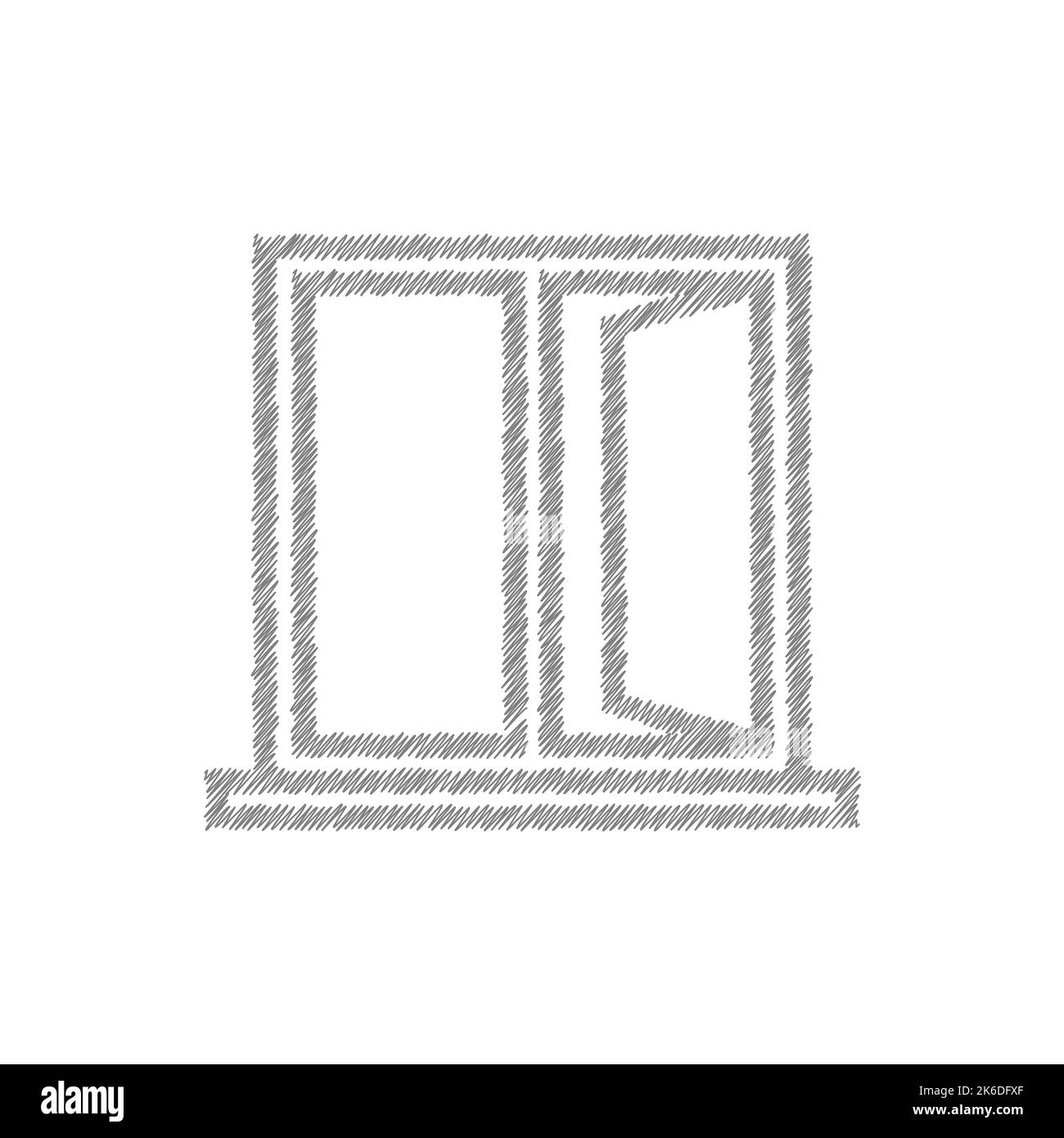 Open glass wall Black and White Stock Photos & Images - Alamy