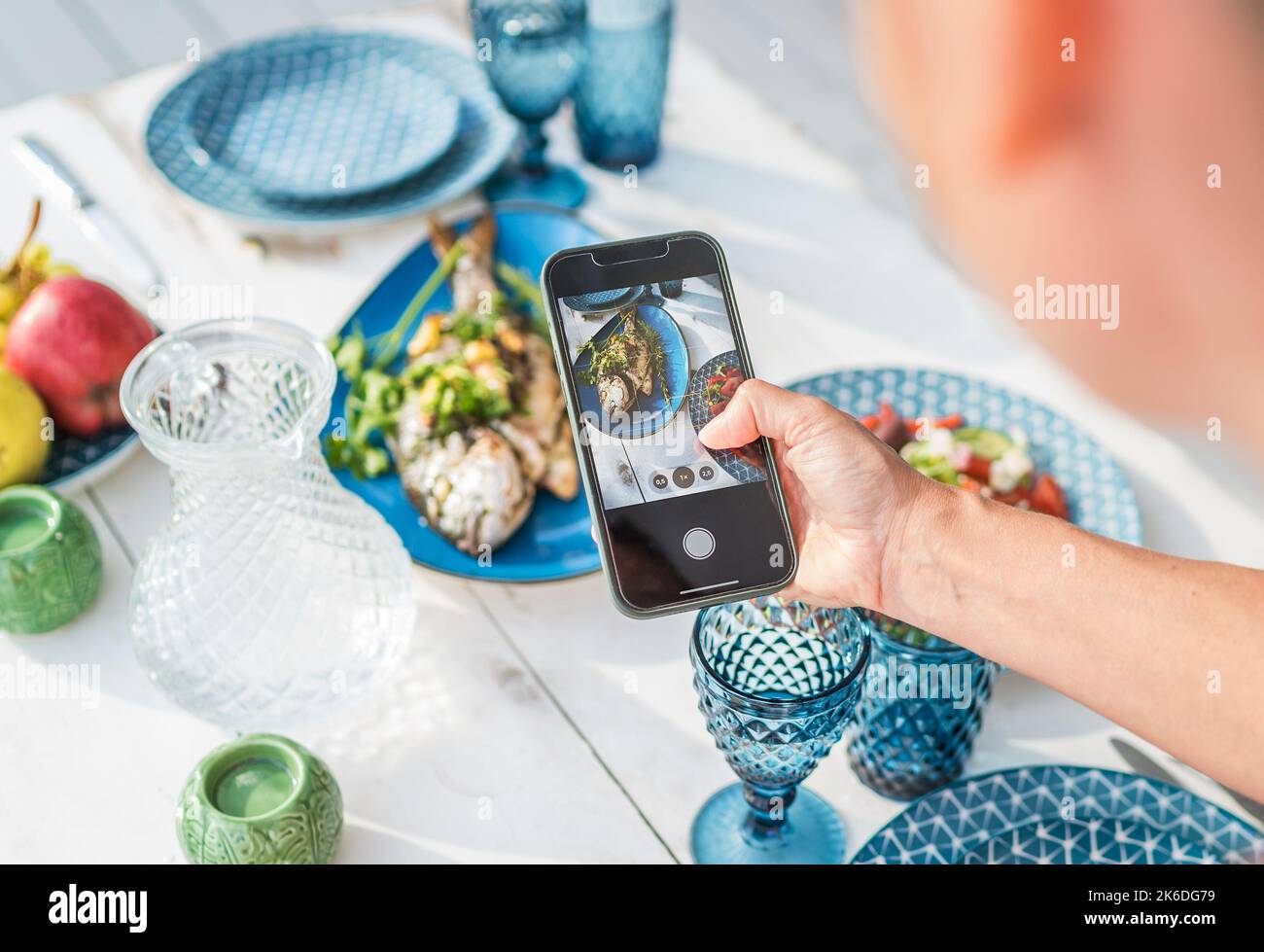 Food blogger prep hi-res stock photography and images - Alamy