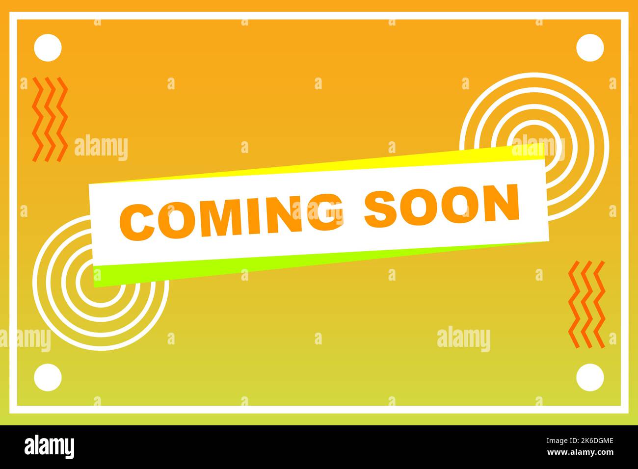 An orange background with the coming soon sign Stock Vector Image & Art ...