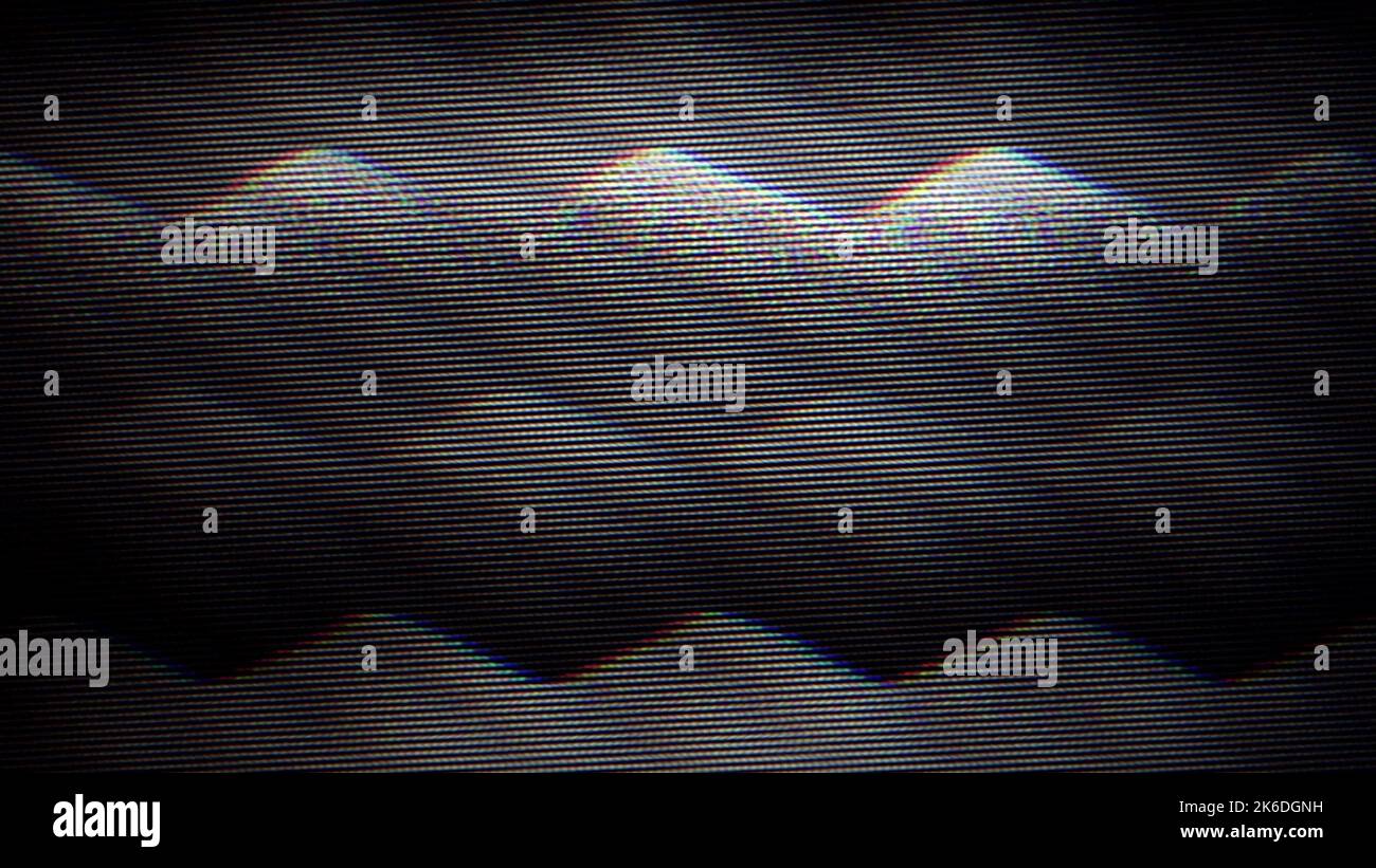 Psychedelic noisy cyberpunk bad tv effect, monochrome and iridescent ...