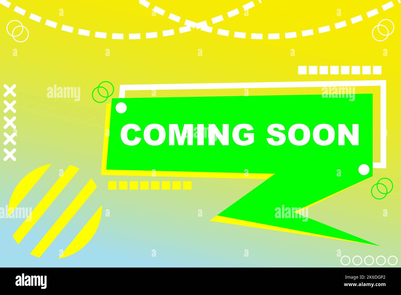 A green background with the coming soon sign Stock Vector Image & Art ...