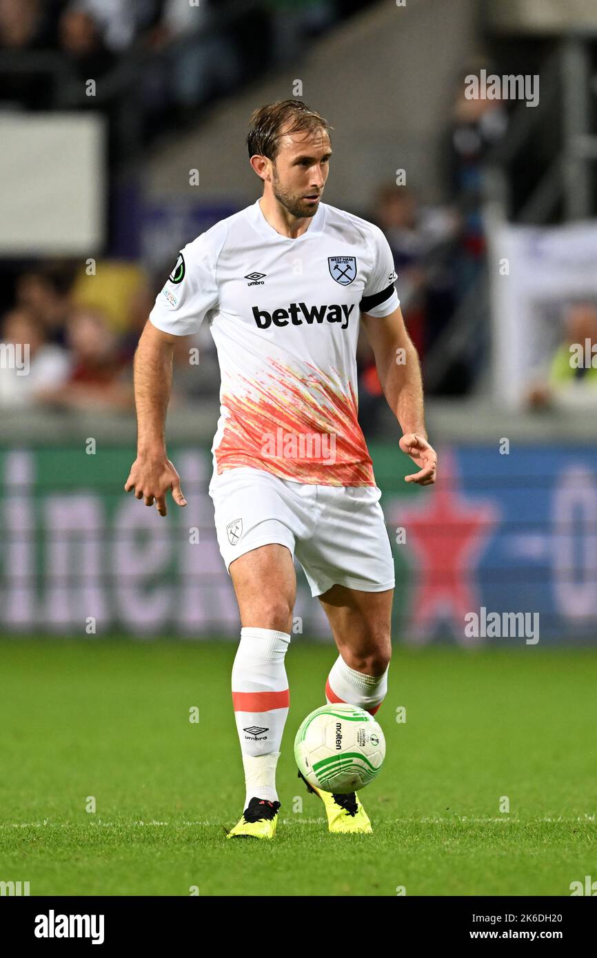 BRUSSELS - Craig Dawson of West Ham United FC during the UEFA ...