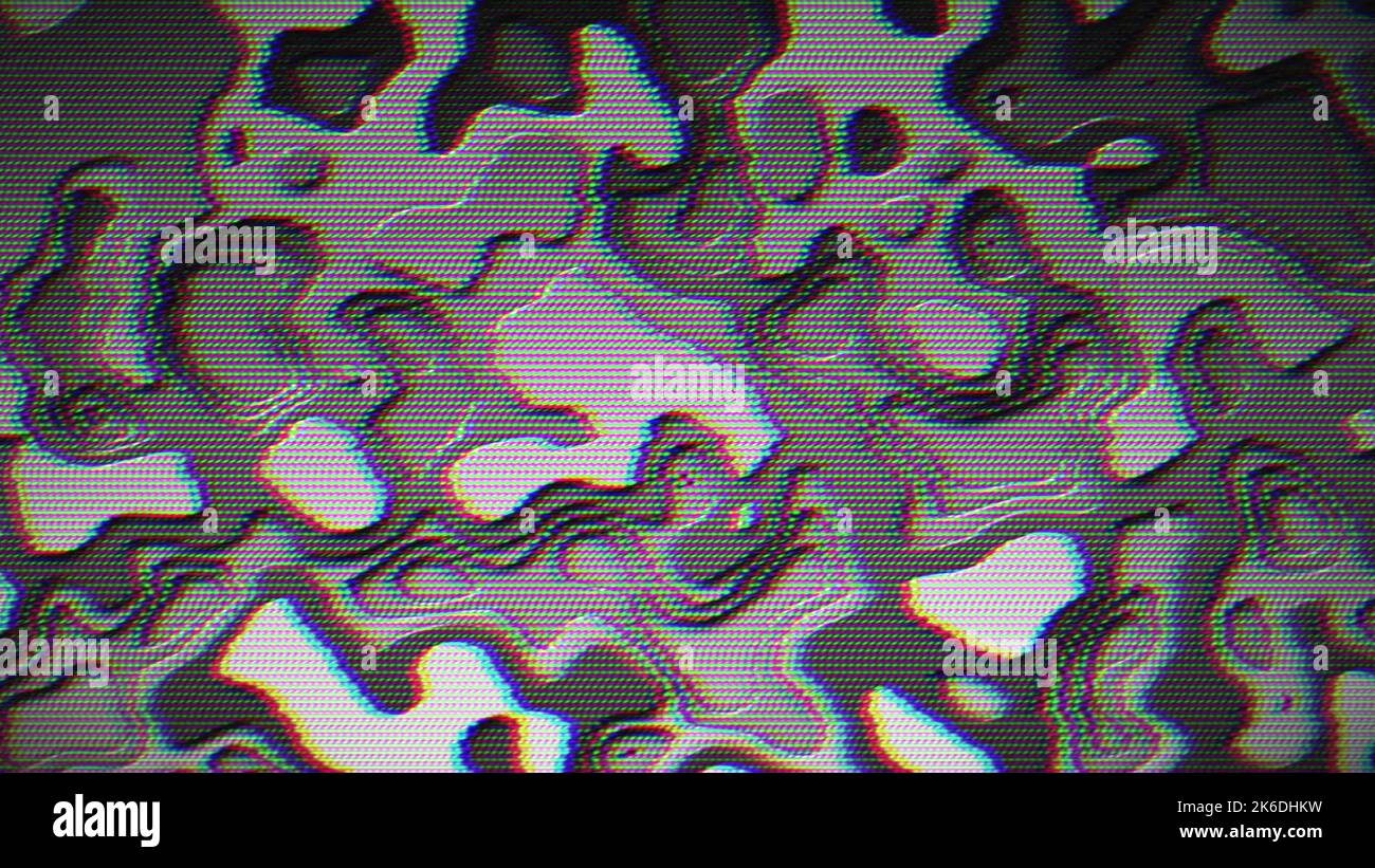 Old television imitation glitchy cyberpunk bad tv effect, noisy ...