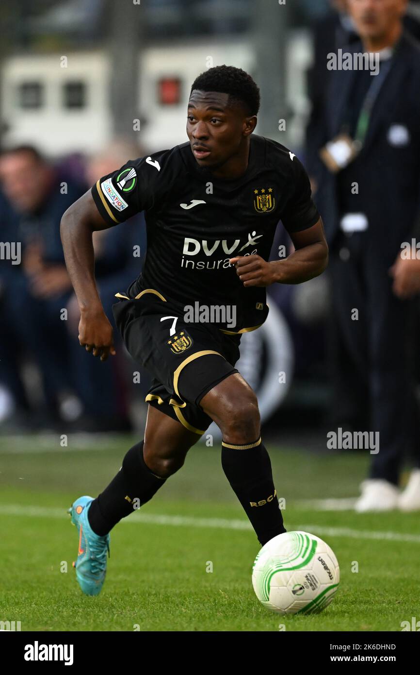 BRUSSELS - Francis Amuzu of RSC Anderlecht during the UEFA Conference ...