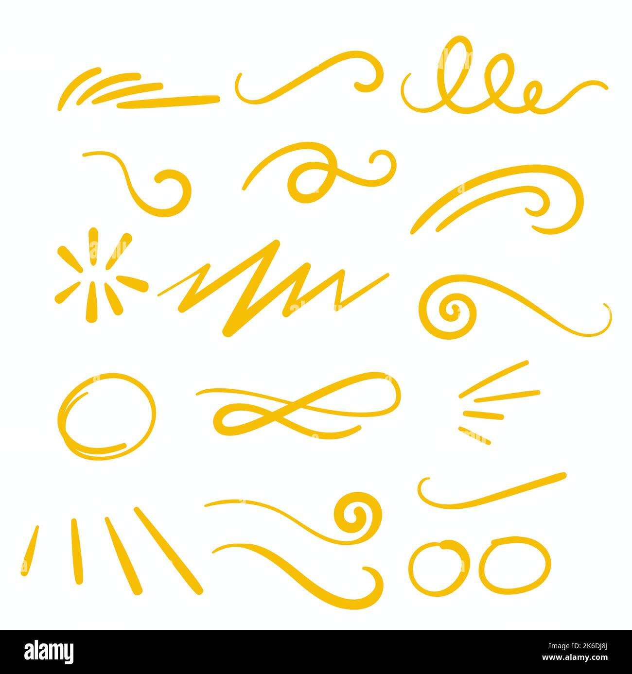 Yellow Swirls Swash Logo Ornament Design Stock Vector Image & Art - Alamy