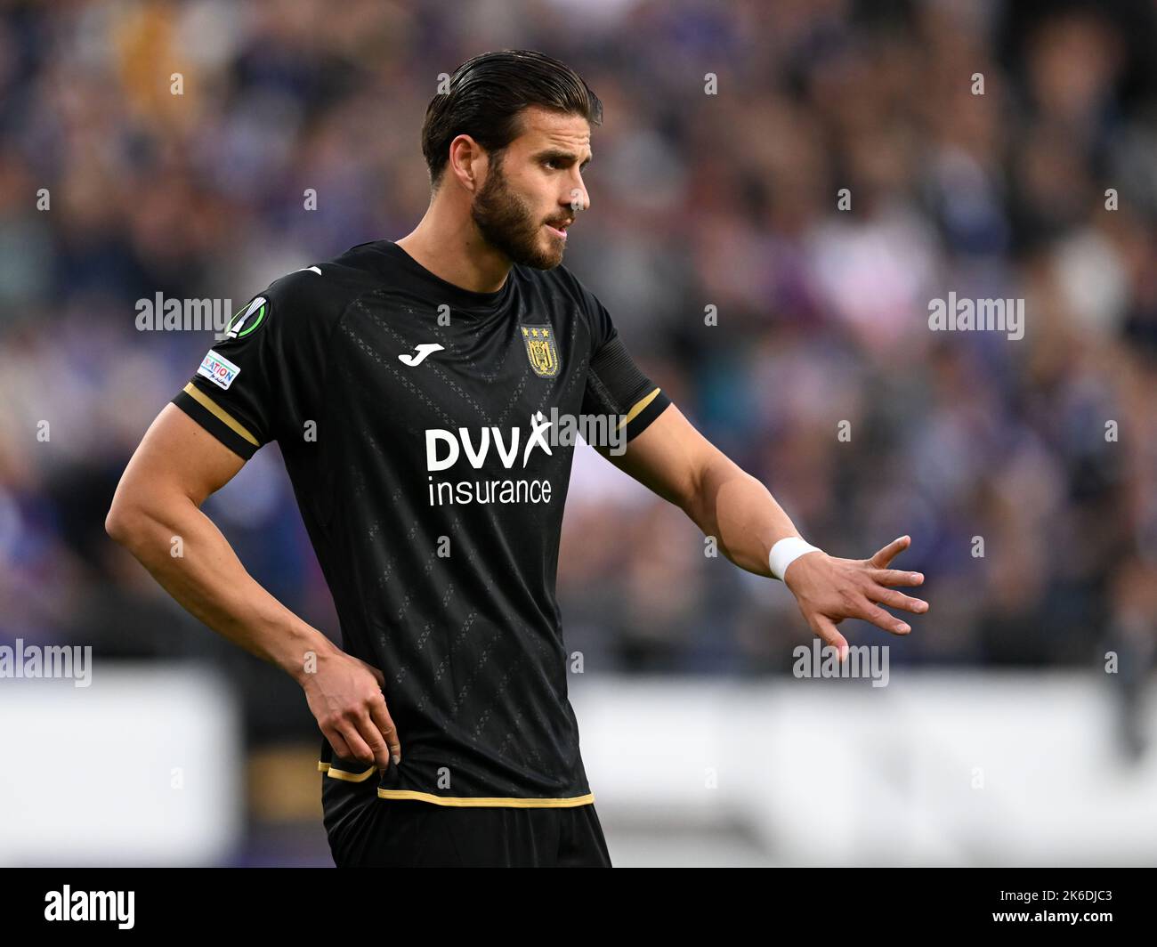 BRUSSELS - Wesley Hoedt of RSC Anderlecht during the UEFA Conference ...
