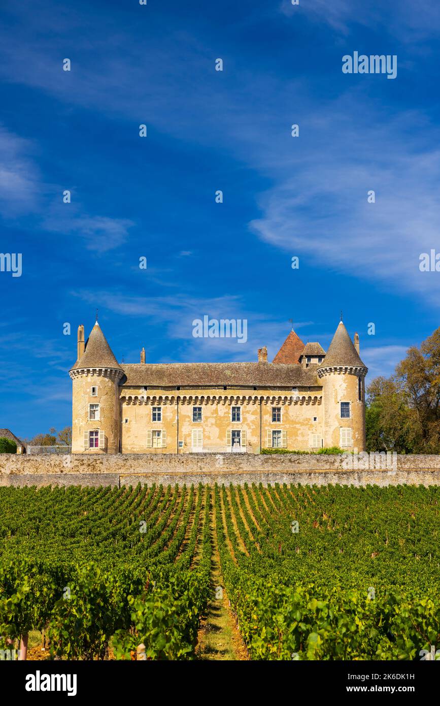 Chateau de Rully castle, Saone-et-Loire departement, Burgundy, France ...