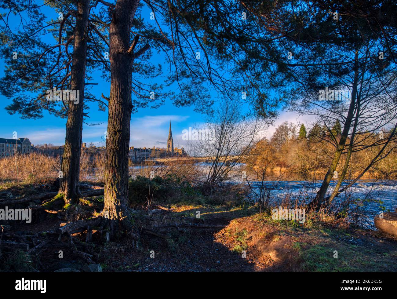 A view of Perth from Moncrieff Moncreiffe Island (also known as ...