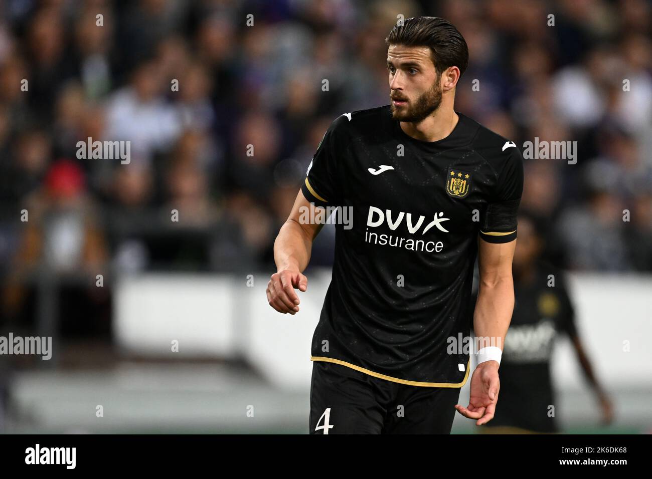 BRUSSELS - Wesley Hoedt of RSC Anderlecht during the UEFA Conference ...
