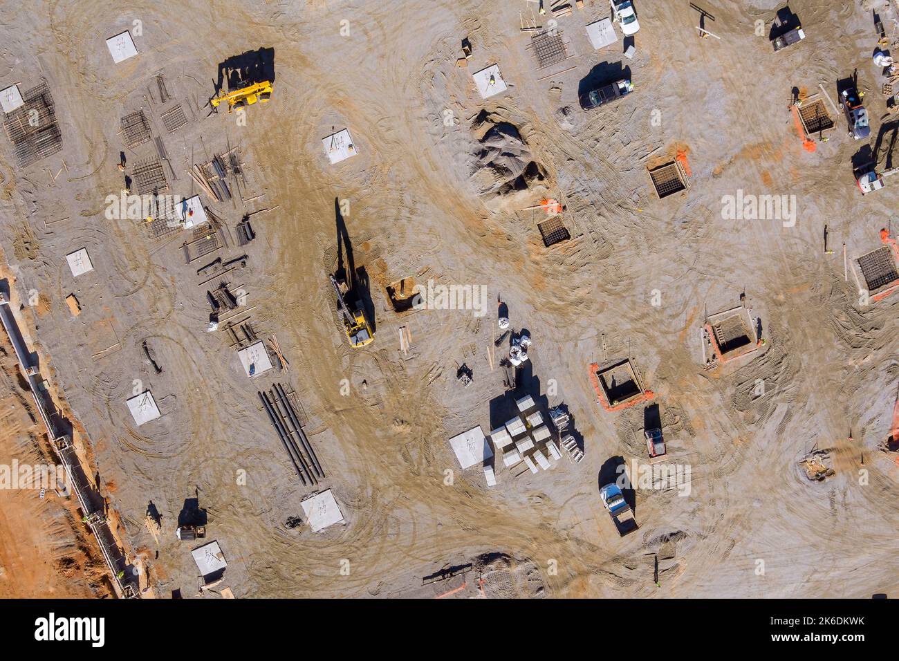 During preparation of construction site, concrete foundations will be ...