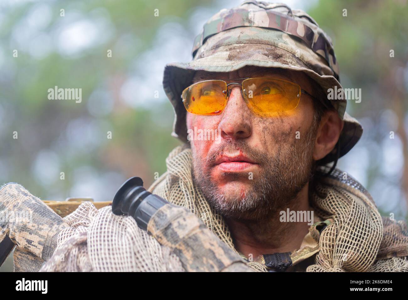 Exhausted american soldier hi-res stock photography and images - Alamy