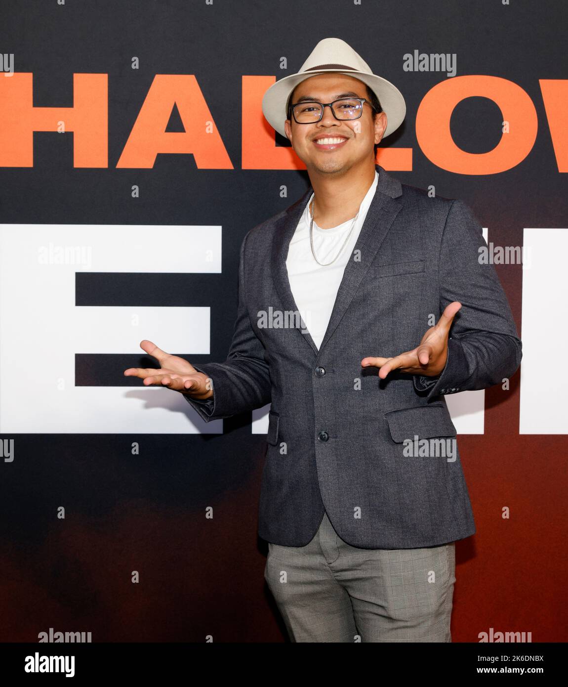 Los Angeles, USA - Oct 11, 2022: Michael Taeza attends the premiere of ...