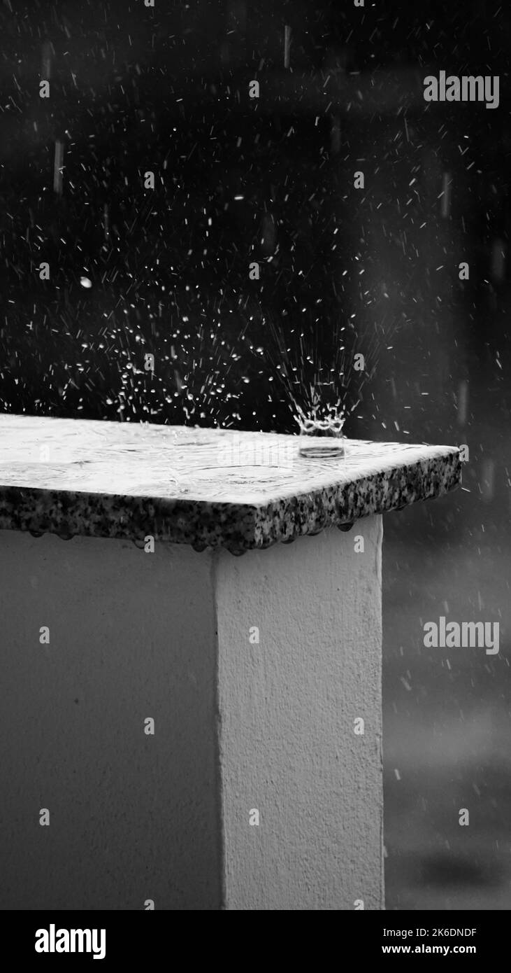 Rain stone Black and White Stock Photos & Images - Alamy