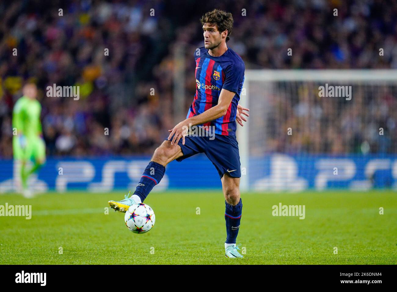 Barcelona, Spain. October 12, 2022, Marcos Alonso of FC Barcelona ...